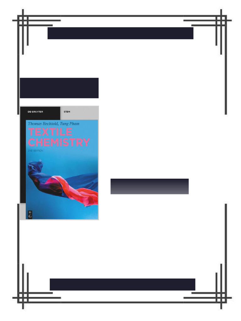 Textile Chemistry 2nd Edition Thomas Bechtold eBook plus content ...