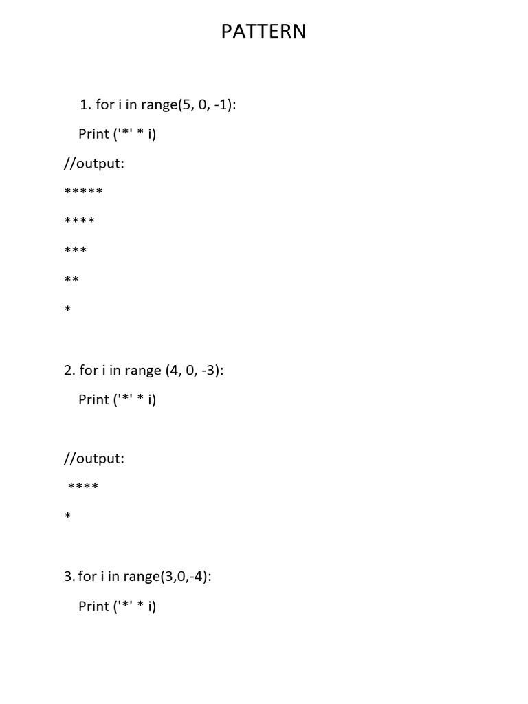 Python Patterns and String Manipulations | PDF