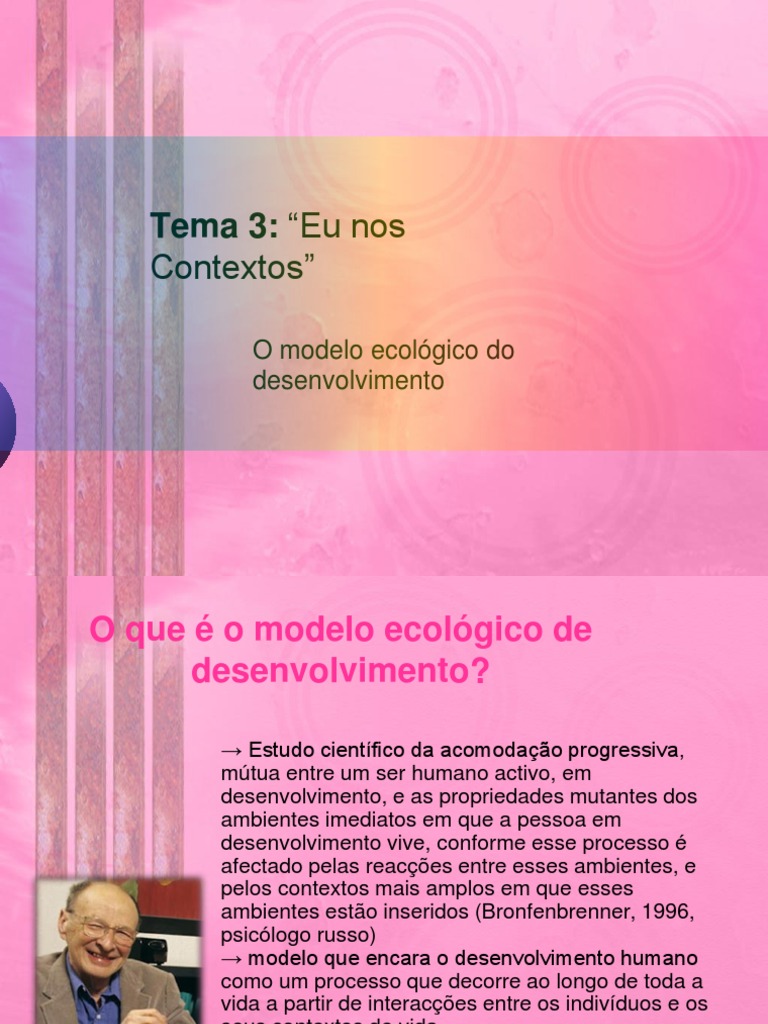 Modelo Ecológico do Desenvolvimento Humano | PDF | Família | Rede social