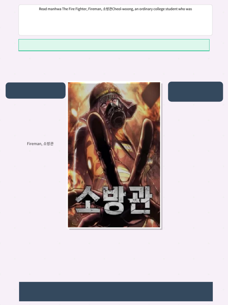 The Fire Fighter Chapter 26 Full Manga Series Updated | PDF