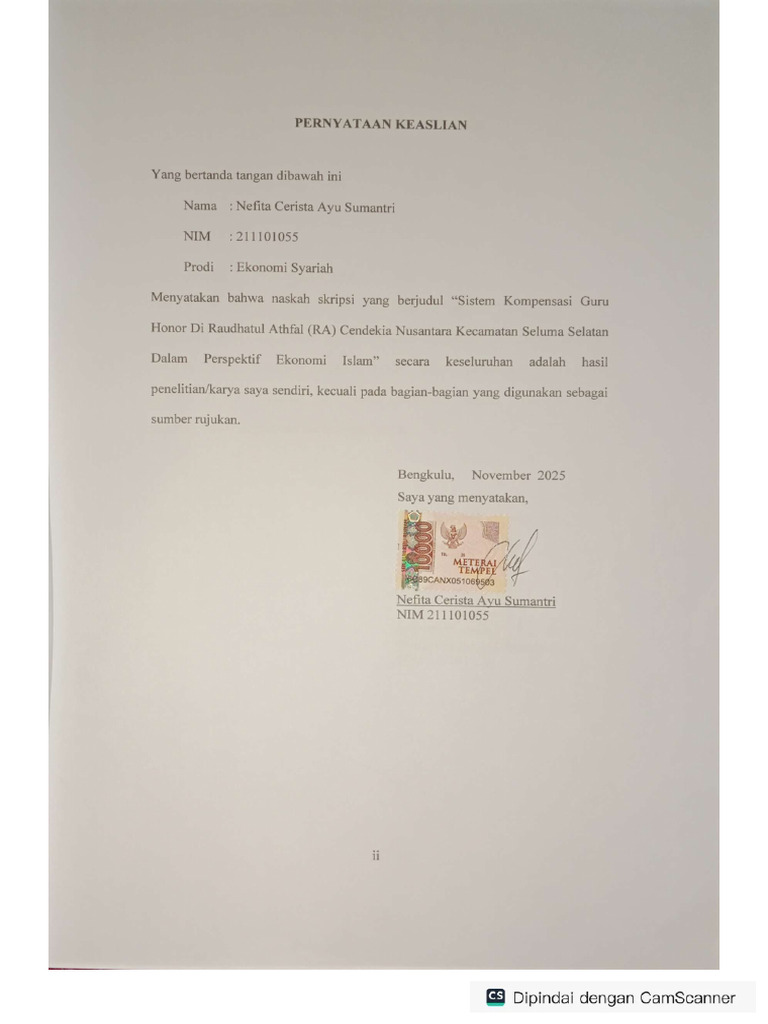 TTD Skripsi Ayu | PDF