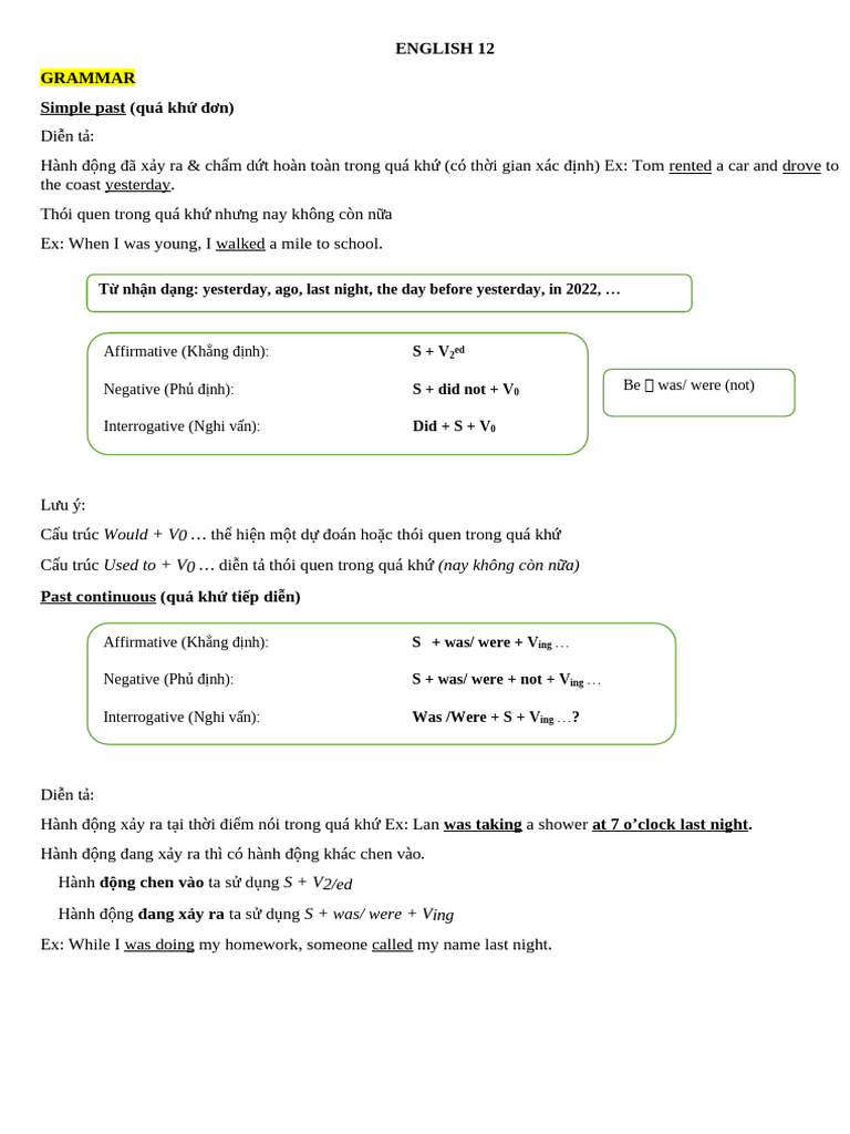 De Cuong 12 Anh | PDF