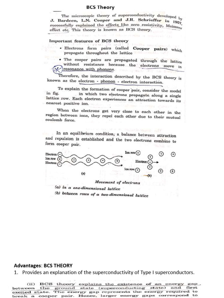BCS Theory: Cooper Pairs Explained | PDF