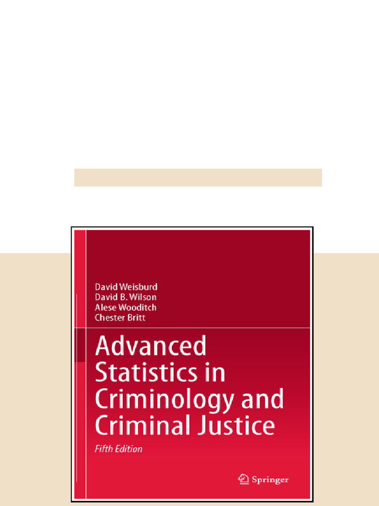 (Ebook) Advanced Statistics in Criminology and Criminal Justice by ...