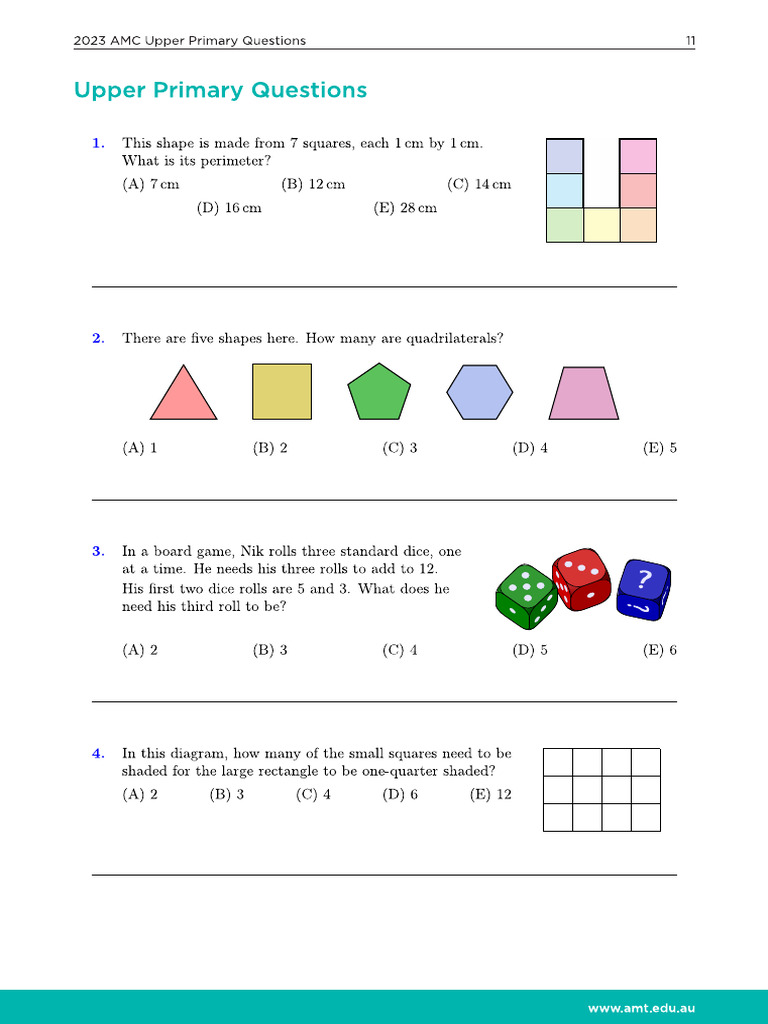 AMC Grade 5-6_2023 | PDF