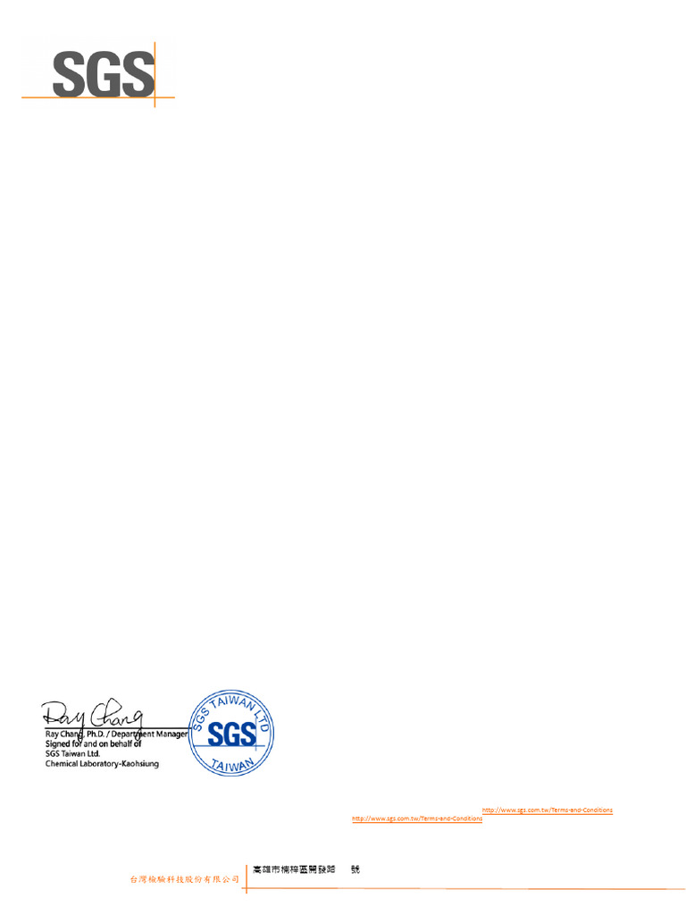 FDA Compliance Test Report for Paperboard | PDF