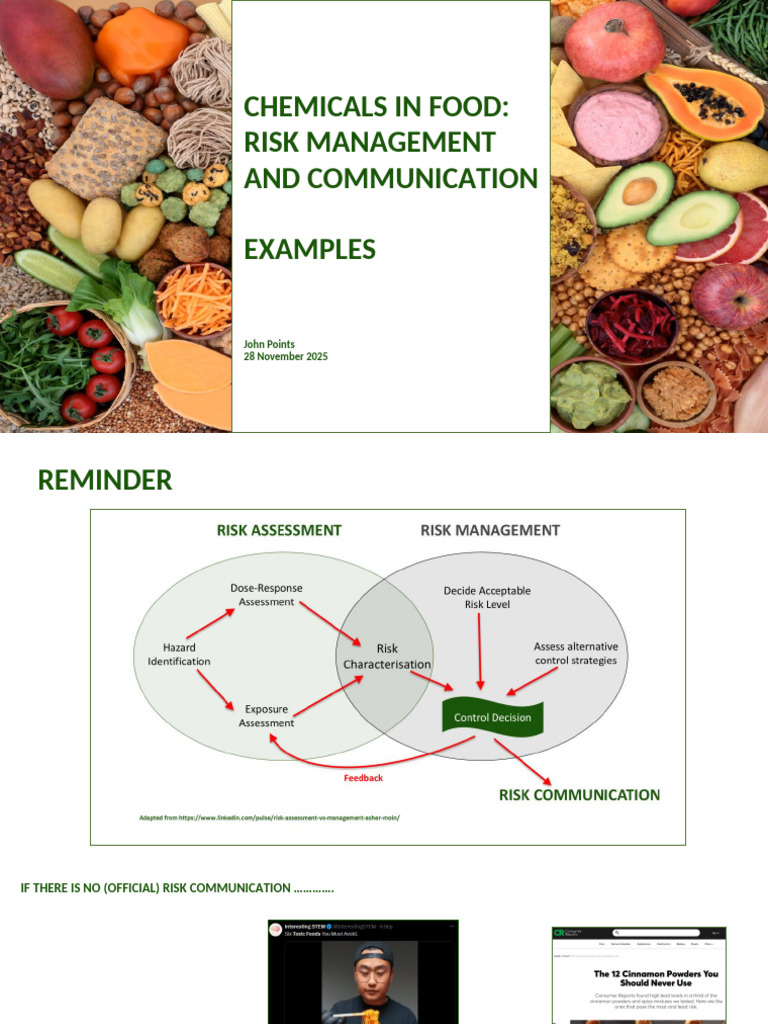 Risk Management and Communication Examples - 2025 | PDF | Mycotoxin