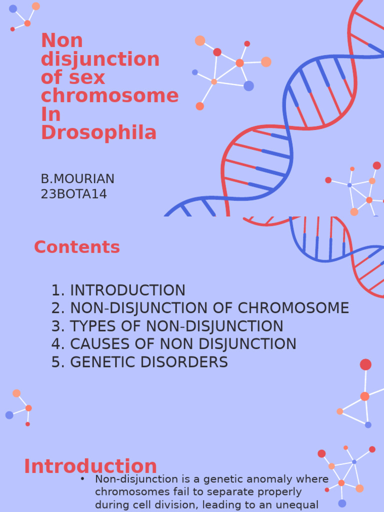 Non-Disjunction of Chromosomes | PDF | Meiosis | Biology