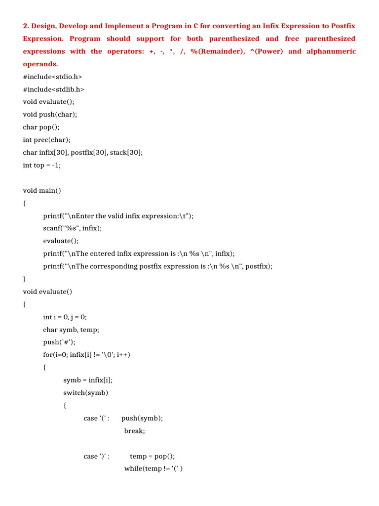 DSA LAB PRG -2 | PDF | Computer Programming | Notation