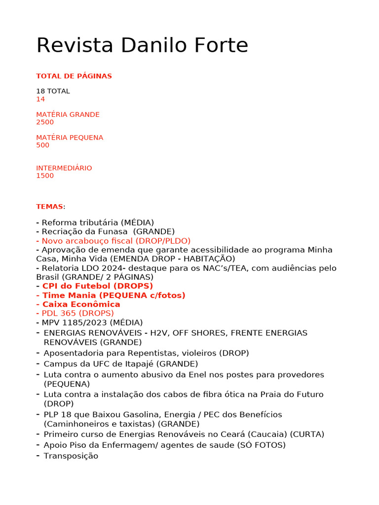 Projeto Revista Word | PDF