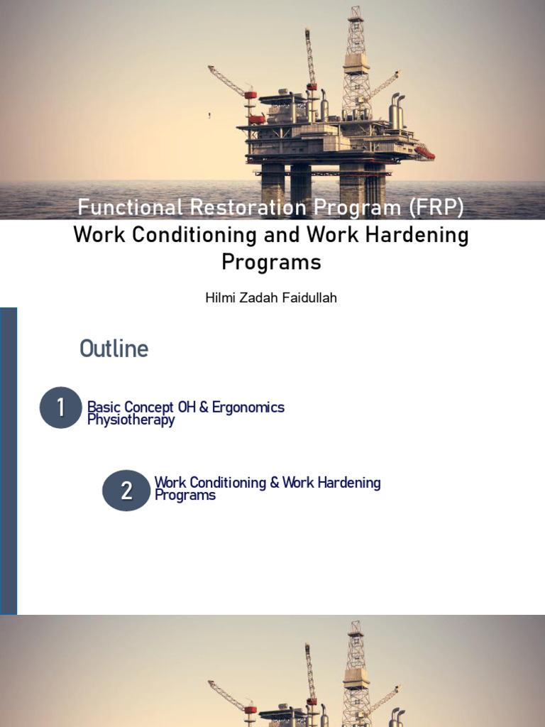 Functional Restoration Program | PDF | Physical Therapy | Occupational ...