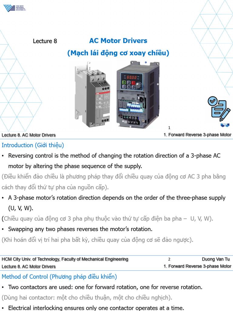 Lecture 8 - AC Motor Drivers | PDF
