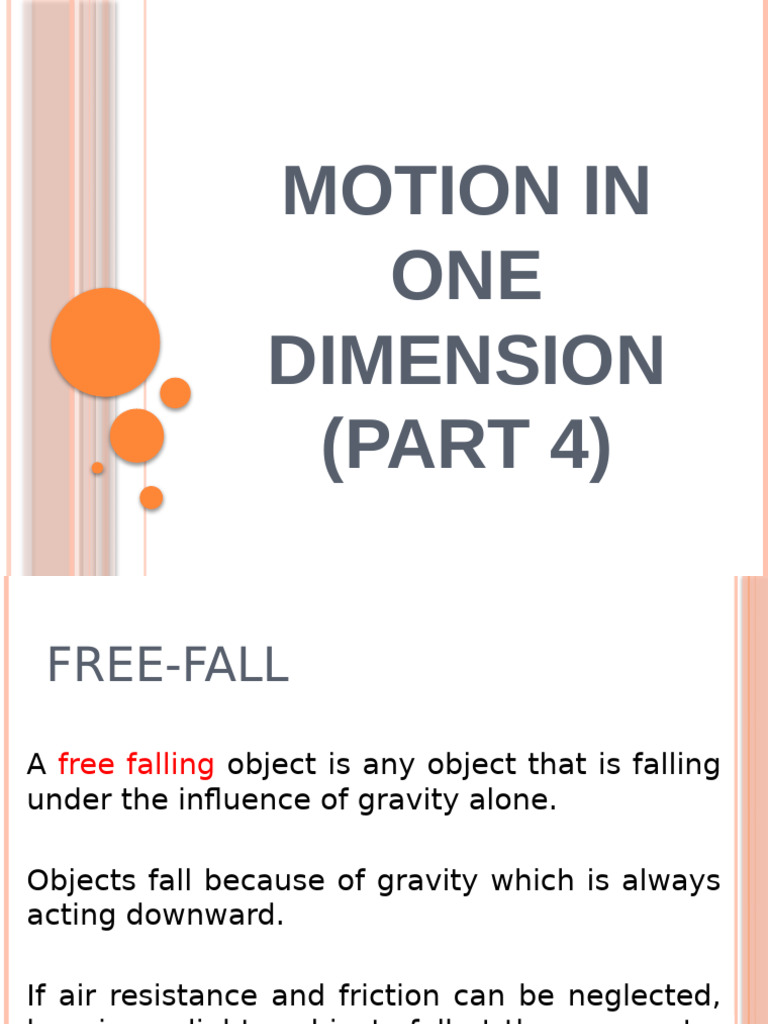 CHAPTER 2 Motion in One Dimension PART 4 | PDF | Acceleration ...