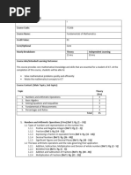 Pre-University Mathematics Remedial Syllabus | PDF | Matrix ...