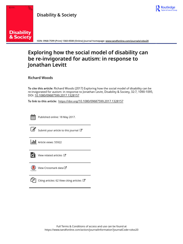 Exploring How The Social Model of Disability Can Be Re-Invigorated For ...