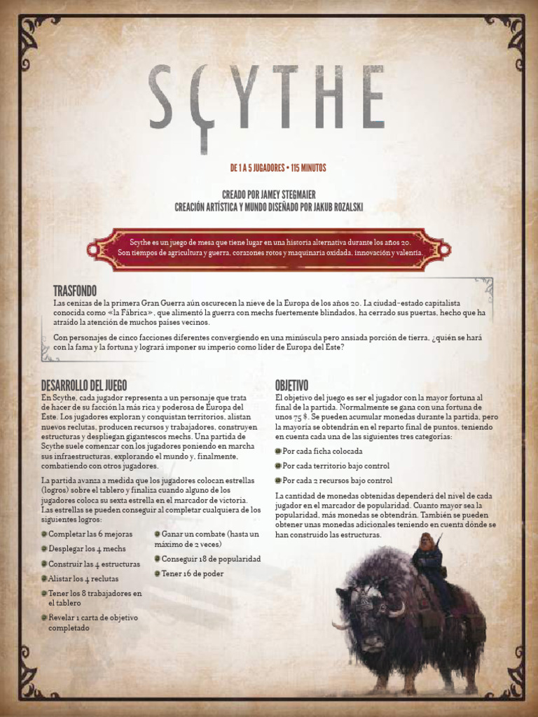Reglament Scythe | PDF
