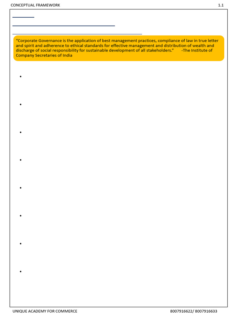 LESSON 1 | PDF | Corporate Governance | Governance