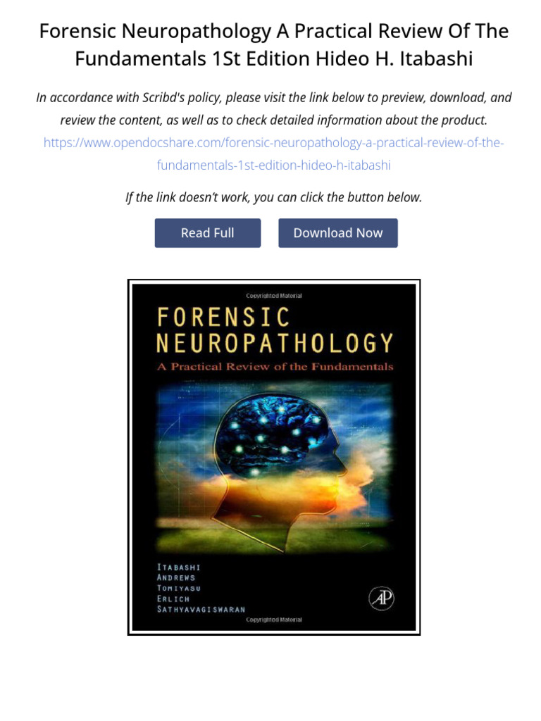 Forensic Neuropathology A Practical Review of the Fundamentals 1st ...