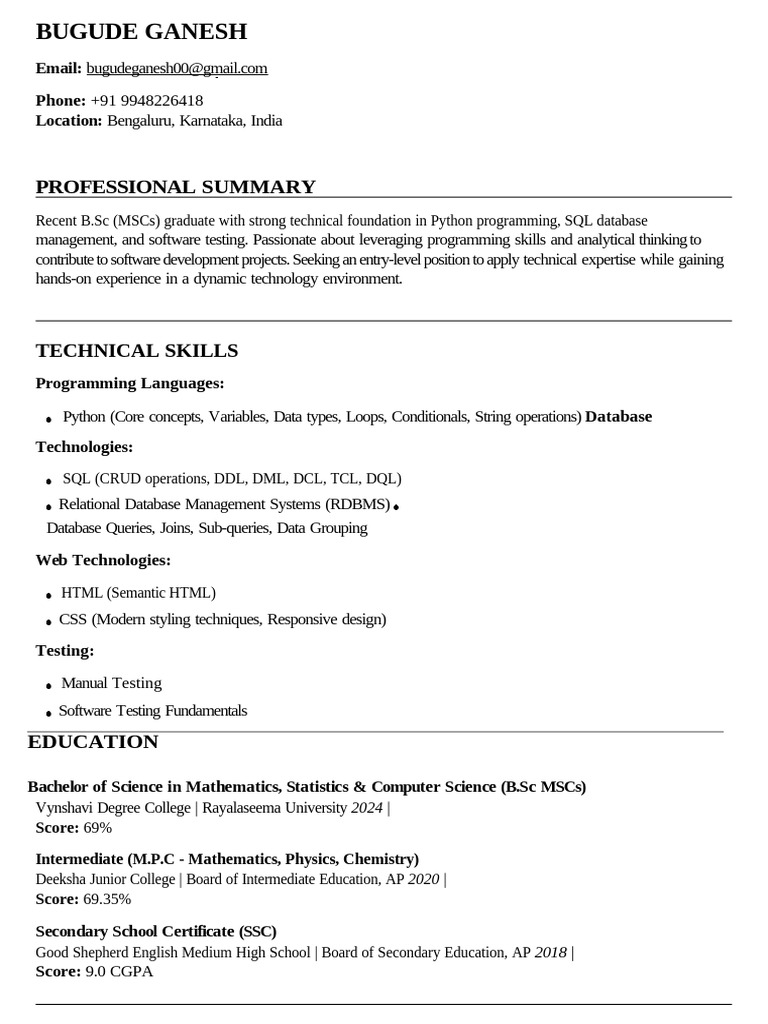 Ganesh Resume (1)[2] | PDF