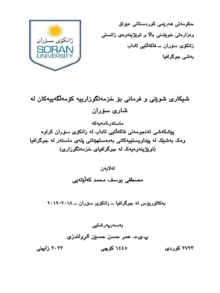 Spatial and functional analysis of Community Services in the city of ...