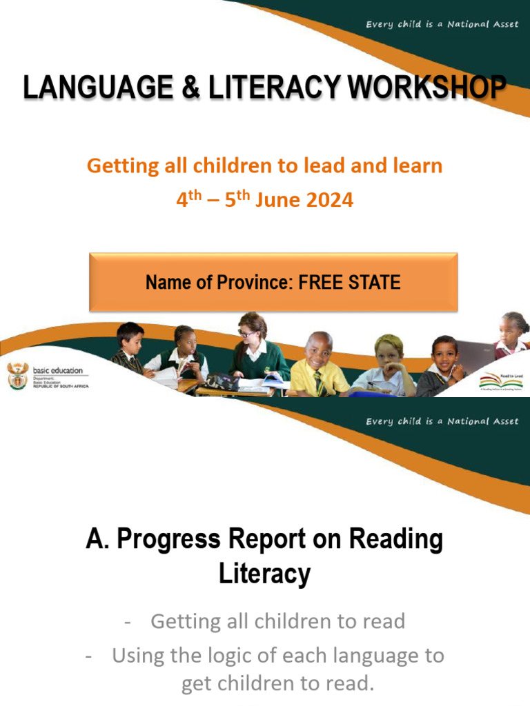 Free State Literacy Workshop 2024 | PDF | Reading (Process) | Learning