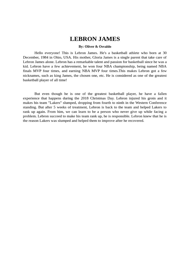 Lebron James | PDF