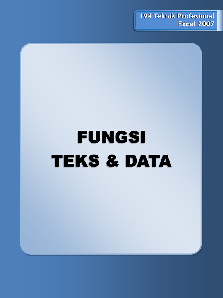 Fungsi Teks Excel: Panduan Lengkap | PDF