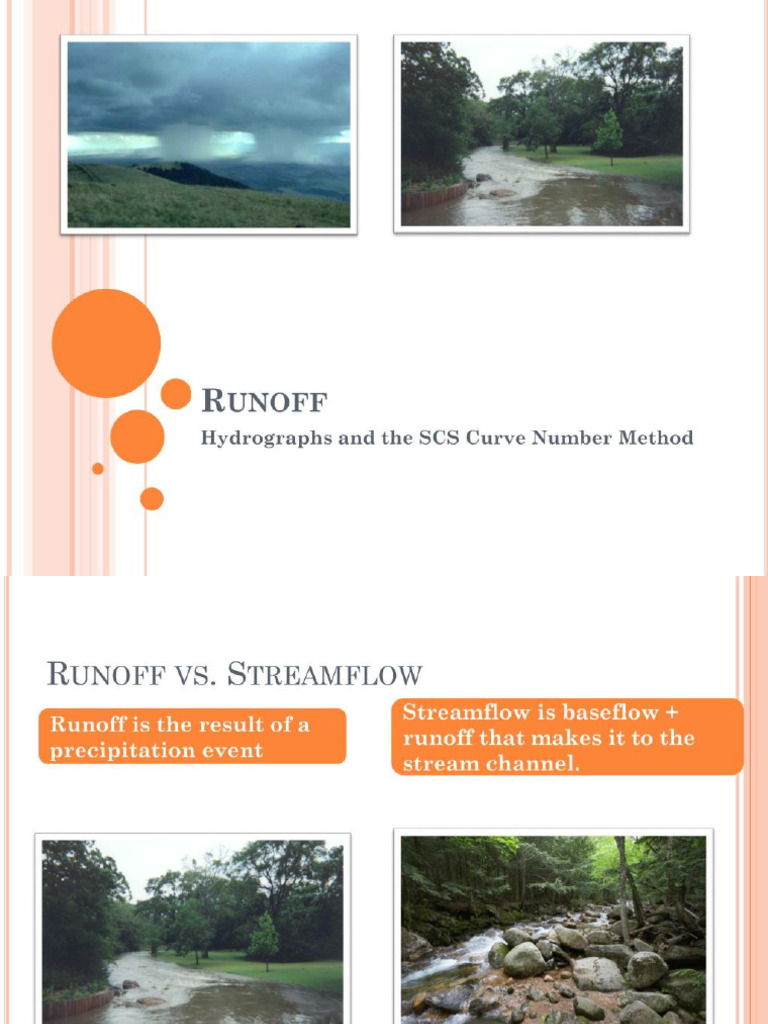Hydrographs and SCS Curve | PDF