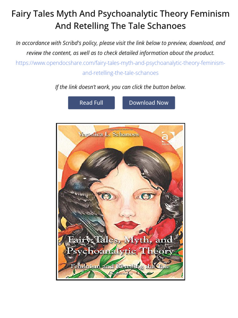 Fairy Tales Myth and Psychoanalytic Theory Feminism and Retelling the ...