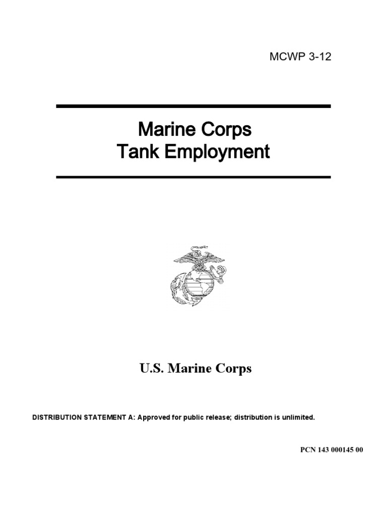 MCWP 3-12 Marine Corps Tank Employment | PDF