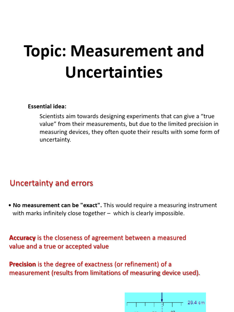 Understanding Measurement Uncertainties | PDF | Observational Error ...