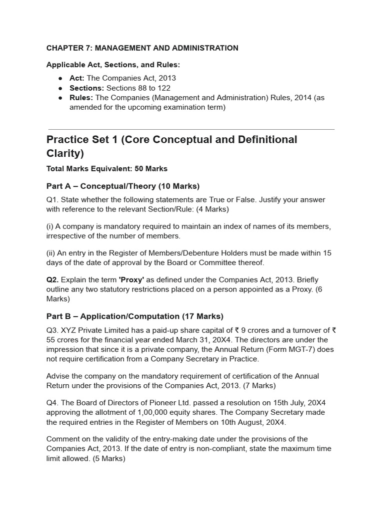 Company Law Module 2 | PDF | Dividend | Preferred Stock