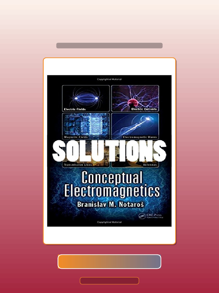 Conceptual Electromagnetics 1 Ed Notaro eBook and TestBank Bundle Test ...