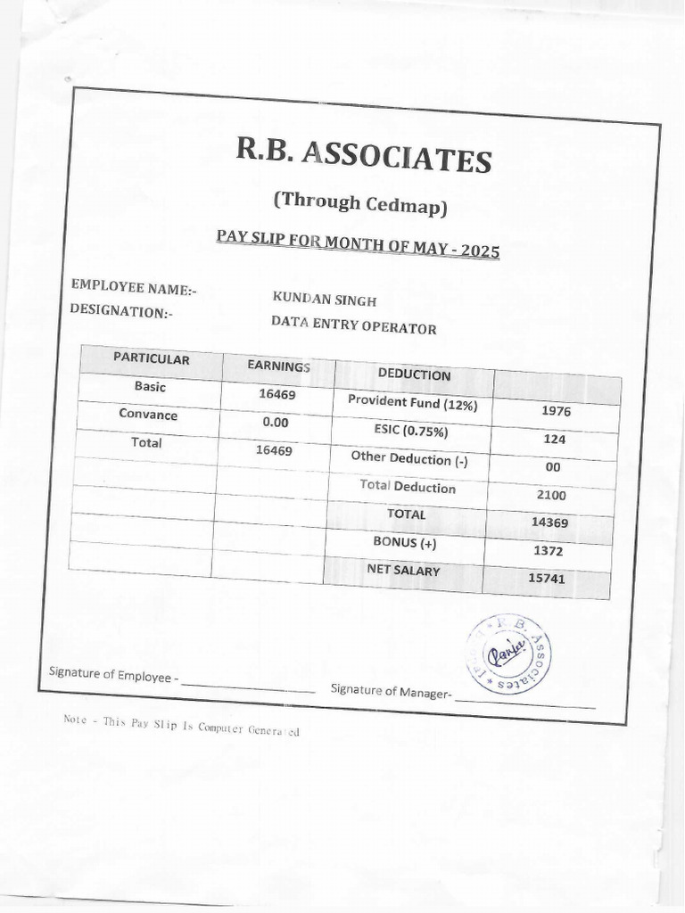 Payment Slip | PDF