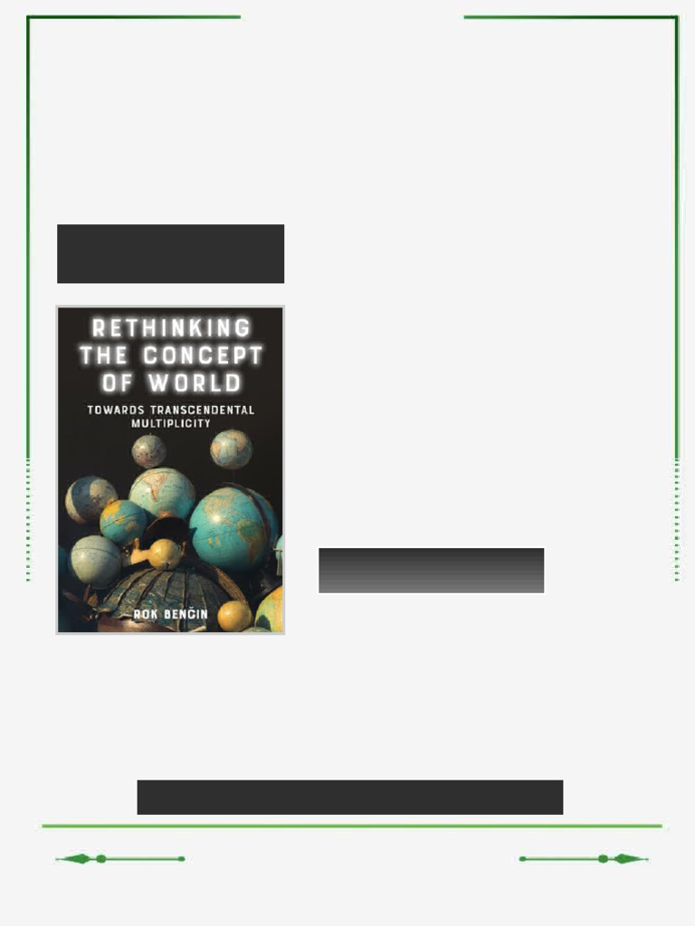 Rethinking the Concept of World: Towards Transcendental Multiplicity ...