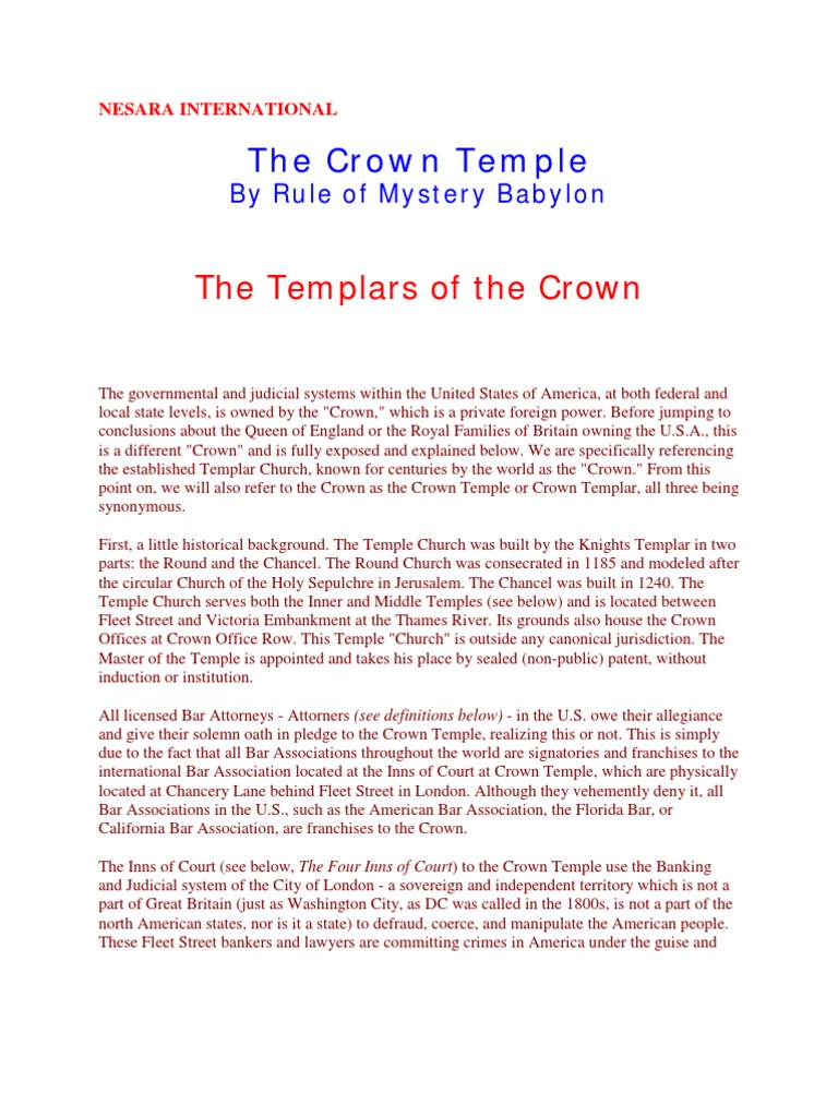 The Crown Temple | PDF | Book Of Enoch | Feudalism