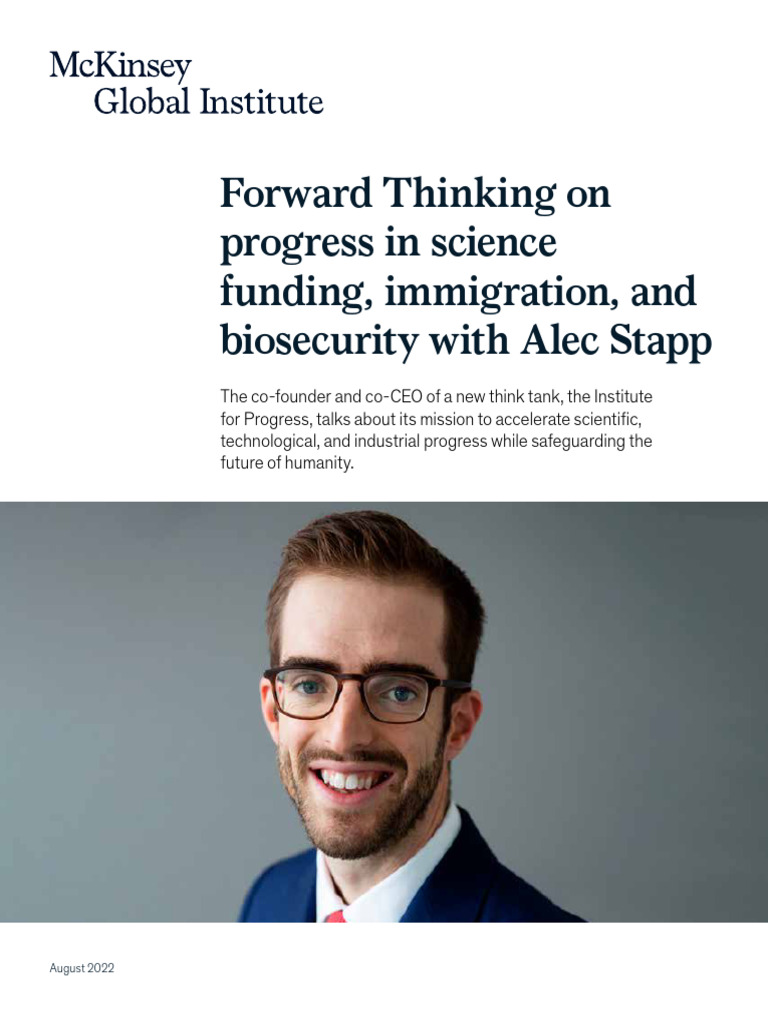 Forward Thinking on Progress in Science Funding Immigration and ...