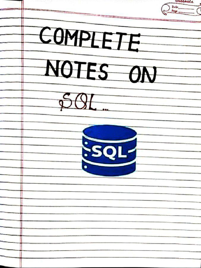 SQL NOTES | PDF
