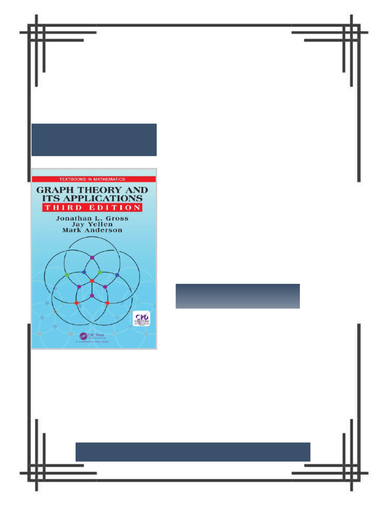 Graph Theory and Its Applications, Third Edition Jonathan L. Gross ...
