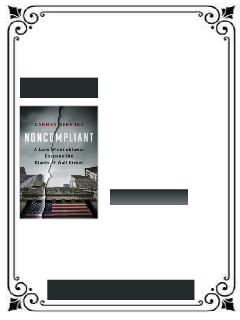 Noncompliant A Lone Whistleblower Exposes the Giants of Wall Street ...