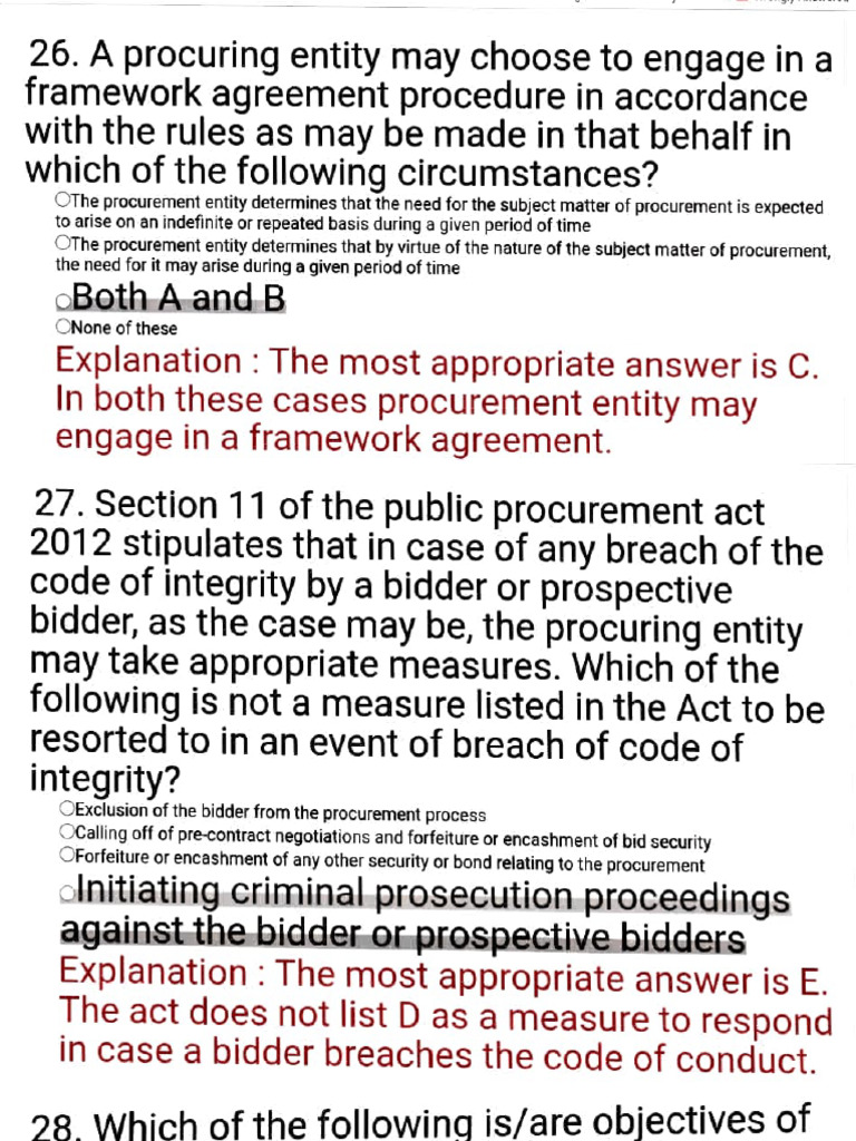 Public Procurement Act 2012 Overview | PDF | Auction | Specification ...