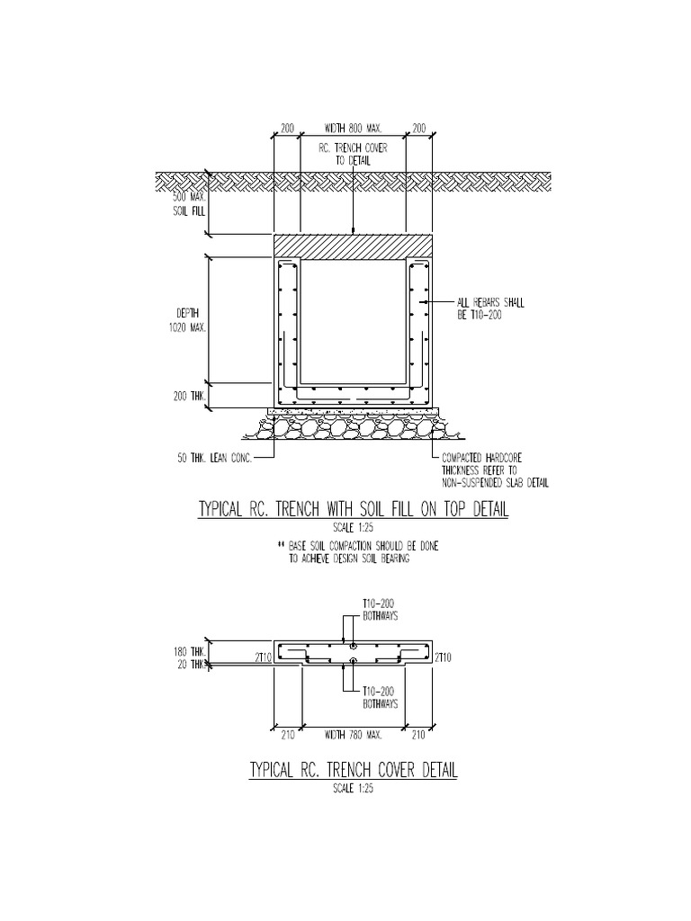 Operation Building - Part External Trench Details | PDF