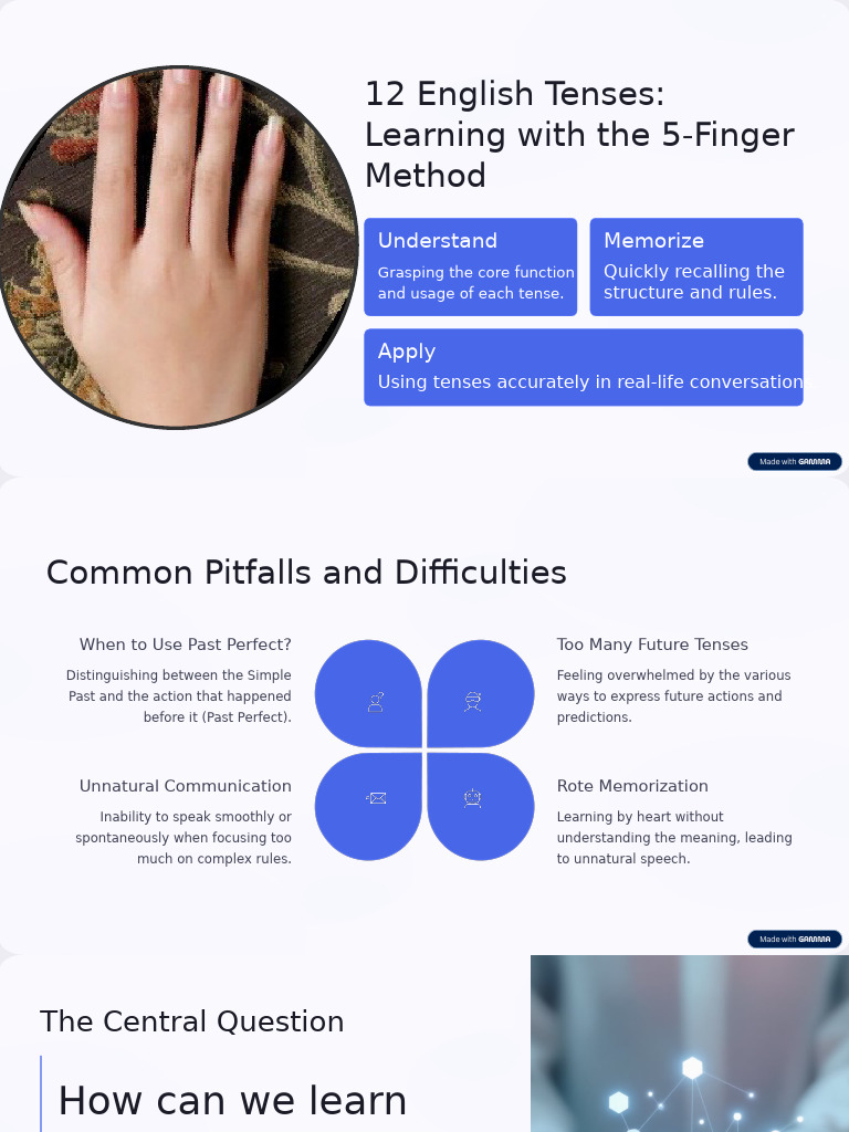 Mastering 12 English Tenses Easily | PDF | Grammatical Tense | Perfect ...