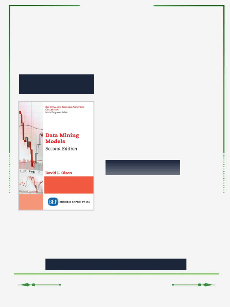 Data Mining Models David L. Olson eBook structured pdf | PDF | Data ...