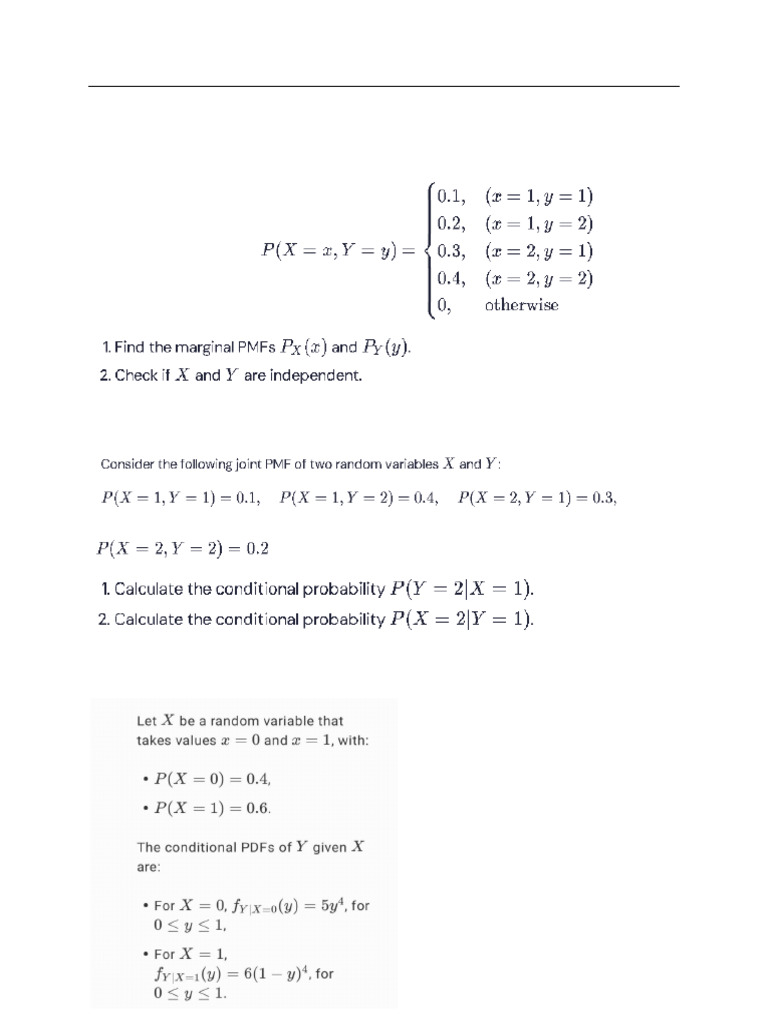 Joint Probability Functions Worksheet | PDF | Probability Distribution ...