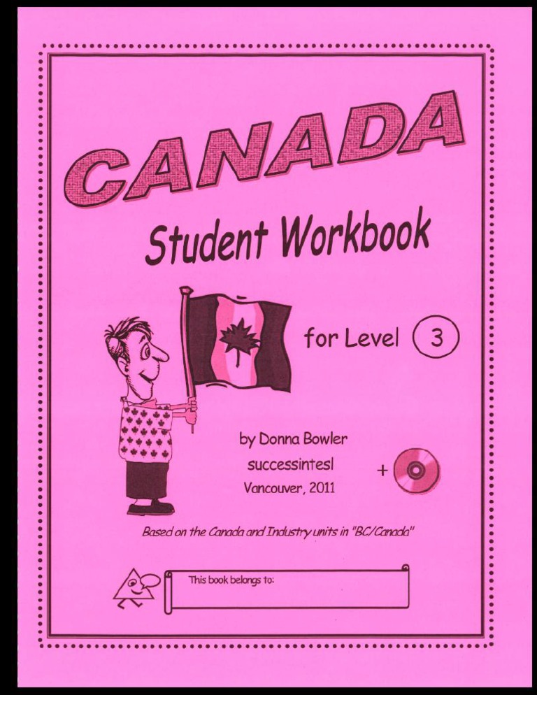 Canada Student Workbook for Level 3 | Provinces And Territories Of ...