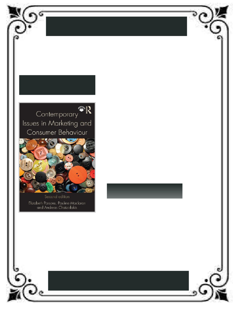 Contemporary Issues in Marketing and Consumer Behaviour 2nd Edition ...
