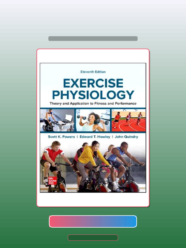 Exercise Physiology Theory and Application to Fitness and Performance ...