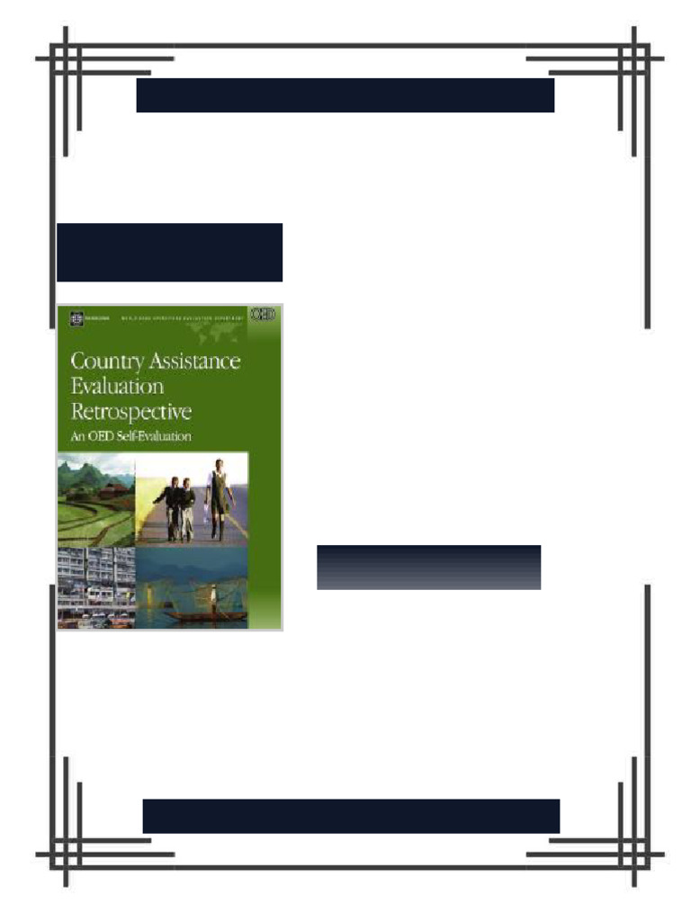 Country Assistance Evaluation Retrospective OED Self Evaluation 1st ...