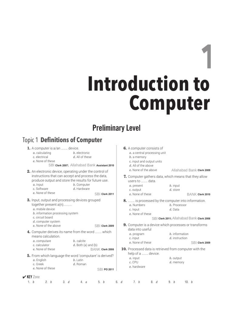 765479173 Arihant Computer Objective Extracted (1) | PDF | Input/Output ...